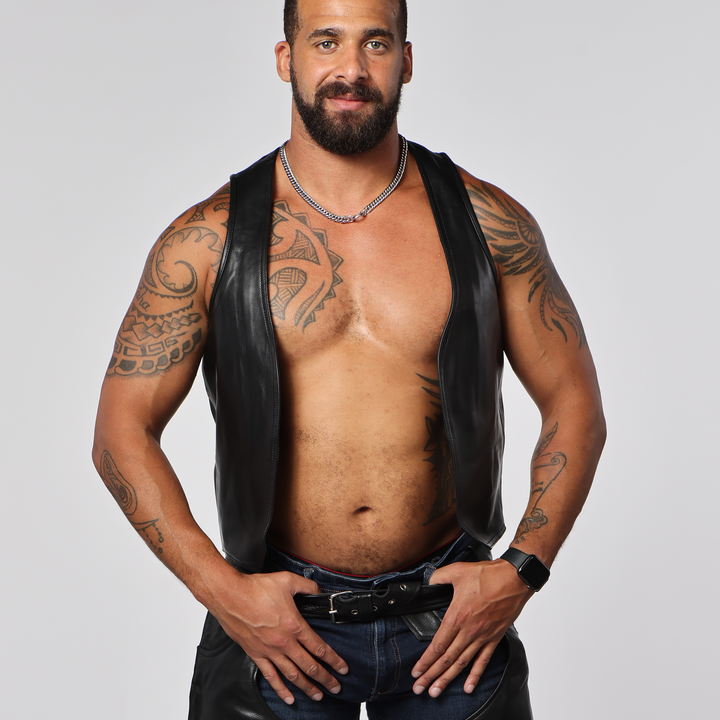 Texas Bar Vest – Sir Rat Leather